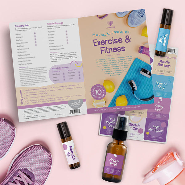MyMakes : Exercise & Fitness - Label Sheet - ENGLISH - Essential Oil ...