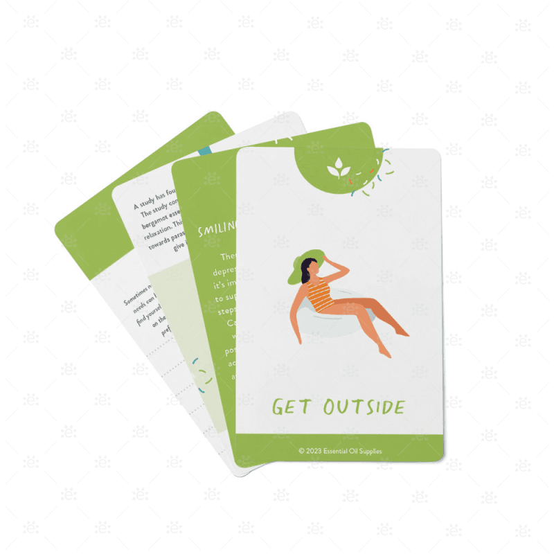 Naturally Supporting Depression Card Deck - ENGLISH - Essential Oil ...