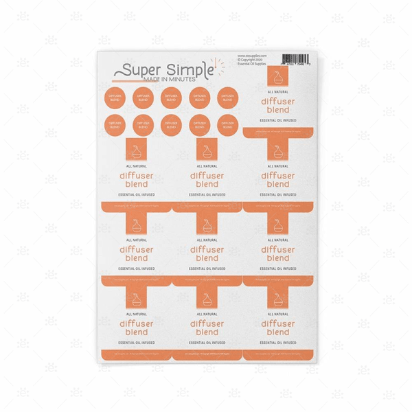 Super Simple : Made in Minutes - Diffuser Blend Labels - ENGLISH ...