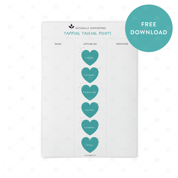 Tapping Scripts Chart - FREE Download - ENGLISH - Essential Oil Supplies